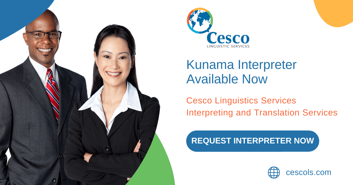 Kunama Interpreter Available Now - Cesco Linguistics Services